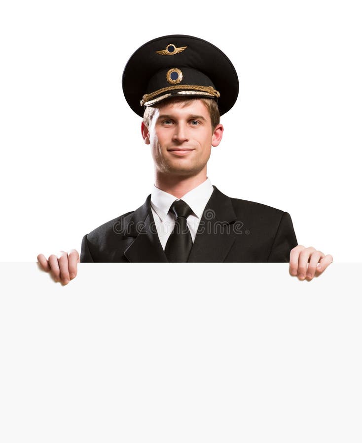 Pilot Form Holding Blank Banner Stock Photos - Free & Royalty-Free ...