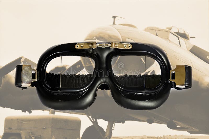 Pilot goggles stock image. Image of isolated, pilot, helmet - 13111037