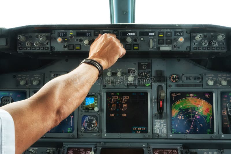 Aircraft Control Panel stock photo. Image of industry - 102785328