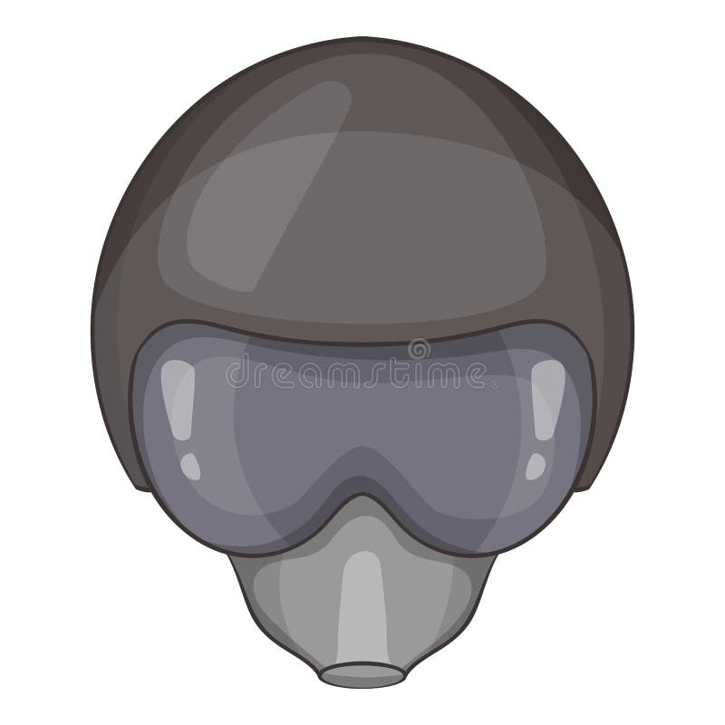 Pilot Helmet Icon, Cartoon Style Stock Vector - Illustration of cartoon ...