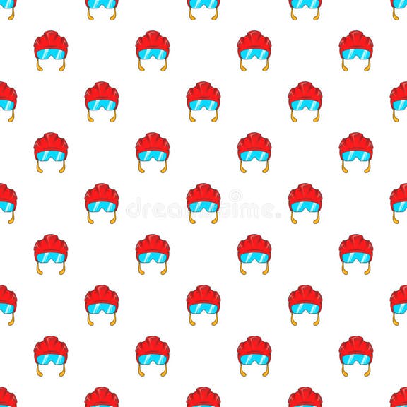 Pilot Helmet Pattern, Cartoon Style Stock Illustration - Illustration ...