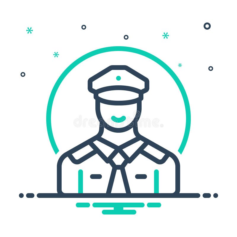 Mix Icon for Pilot, Aviator and Flyer Stock Vector - Illustration of ...