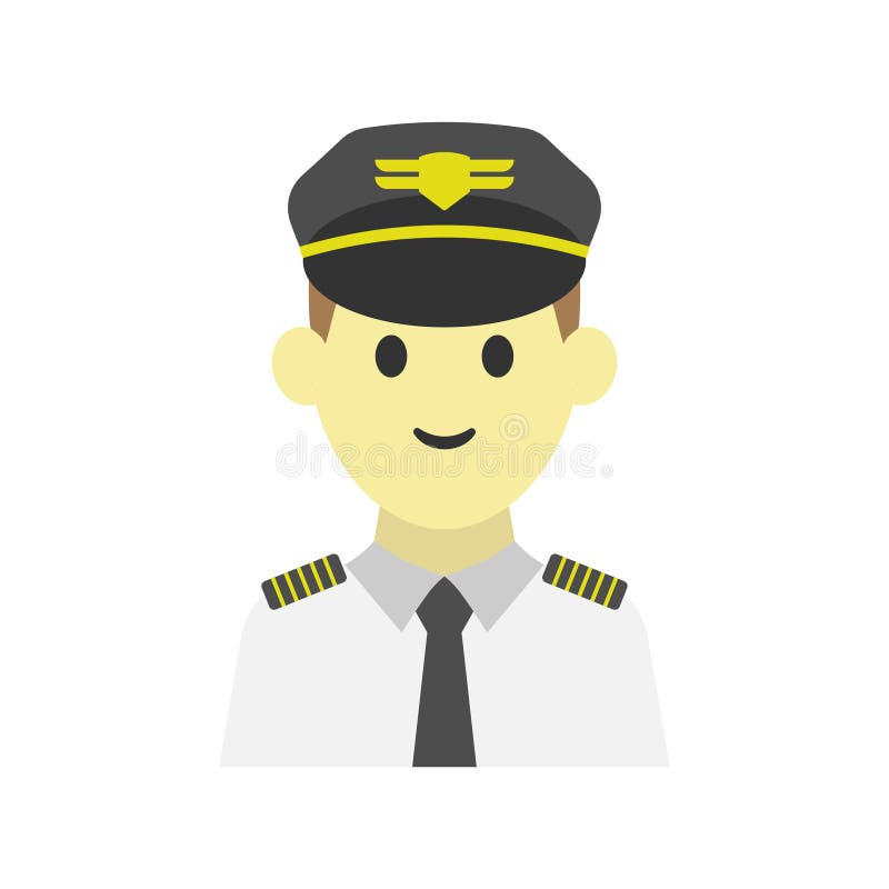Pilot Icon Design Template Vector Illustration Stock Illustration ...