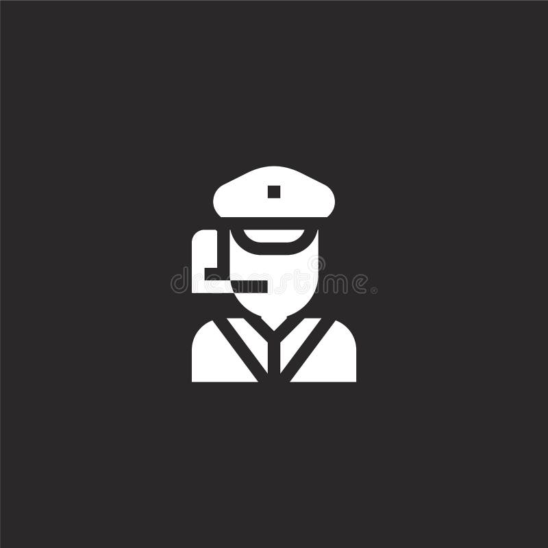 Pilot Icon. Filled Pilot Icon for Website Design and Mobile, App ...
