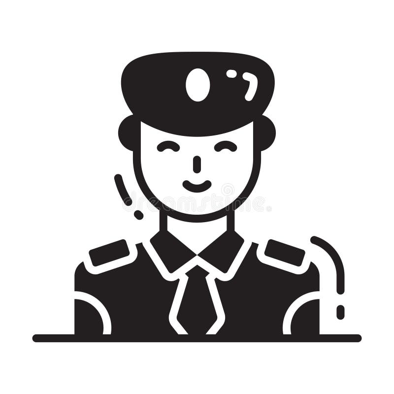 Pilot Icon, Single Avatar Vector Illustration Stock Vector ...