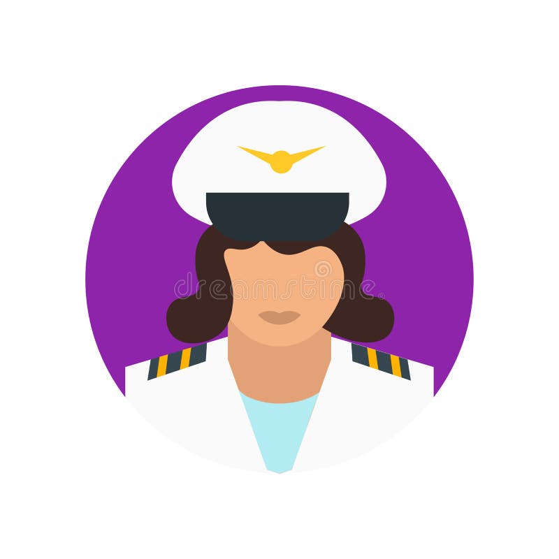 Pilot Icon Vector Sign and Symbol Isolated on White Background, Pilot ...