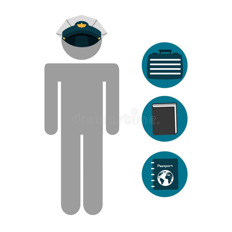 Pilot job stock vector. Illustration of aircraft, flight - 59193946