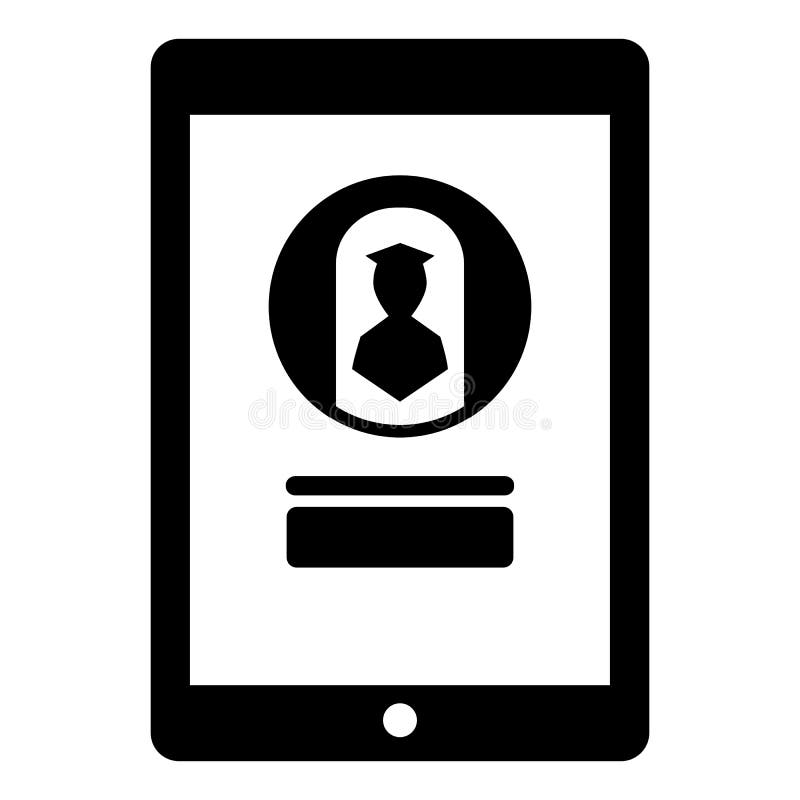 Pilot License Identification Vector Icon. Stock Vector - Illustration ...