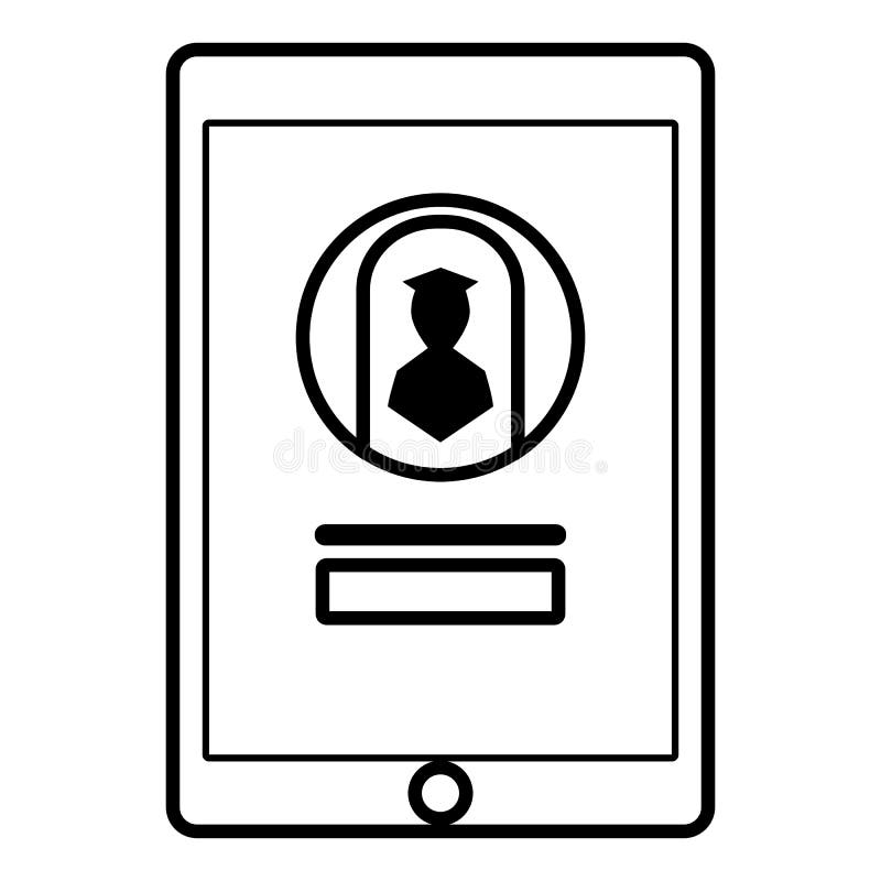 Pilot License Identification Vector Icon. Stock Vector - Illustration ...