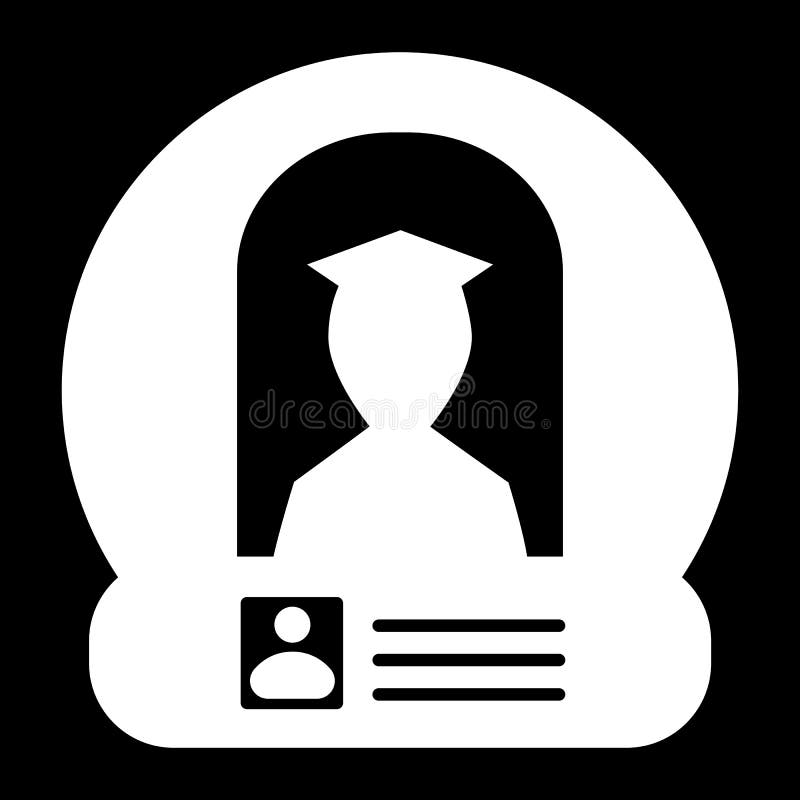 Pilot License Identification Vector Icon. Stock Vector - Illustration ...