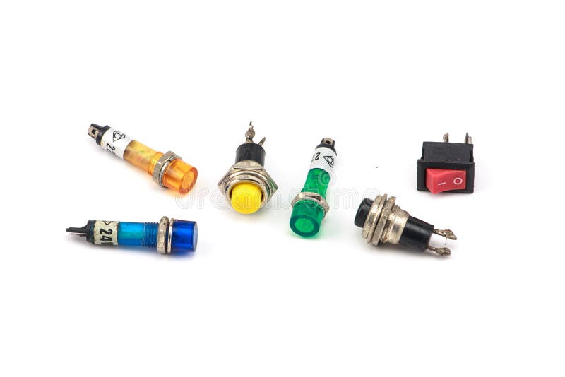 Pilot light switch stock photo. Image of electric, electrical - 42650134