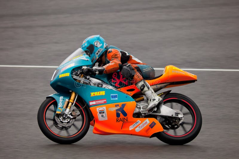 Pilot of Motorcycling of 125cc Editorial Stock Image - Image of ...