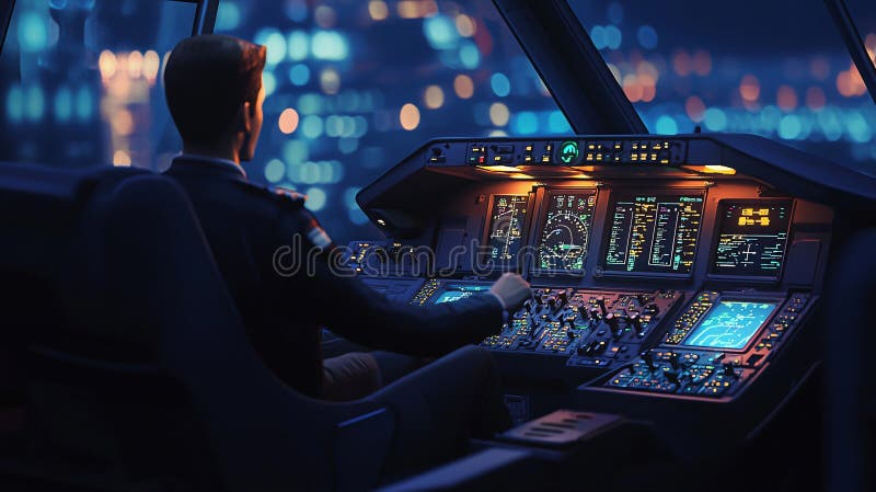 Pilot Navigates Cockpit while Communicating with Air Traffic Control in ...