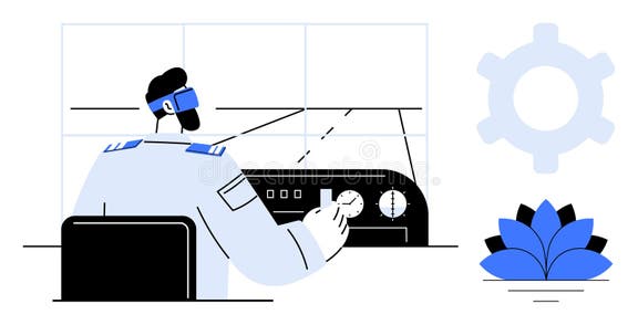 Pilot Controlling Aircraft Using Flight Dashboard with Focus on ...