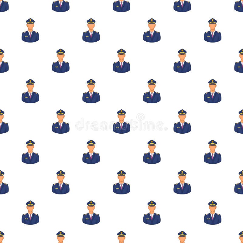 Pilot Pattern, Cartoon Style Stock Vector - Illustration of fabric ...