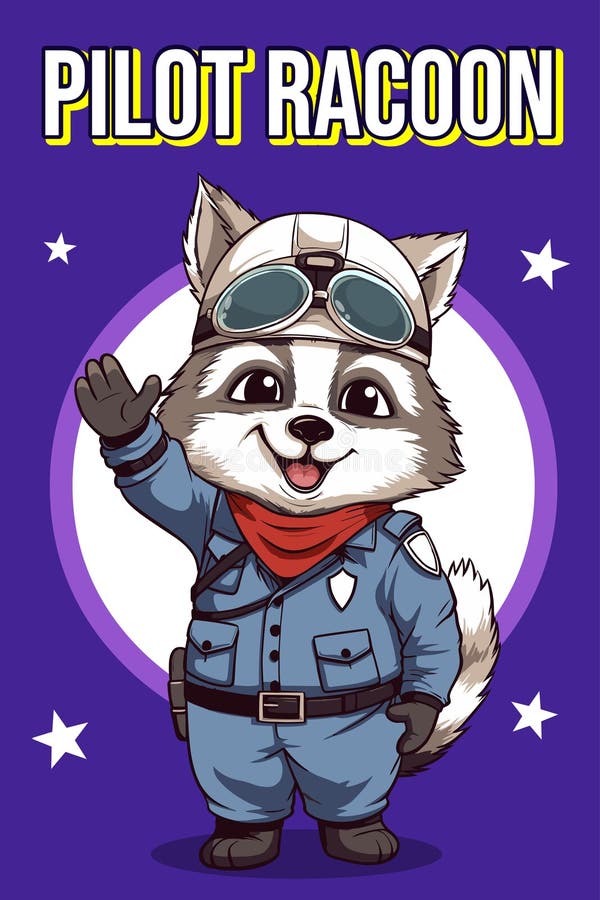 Pilot Racoon Stock Illustrations – 15 Pilot Racoon Stock Illustrations ...