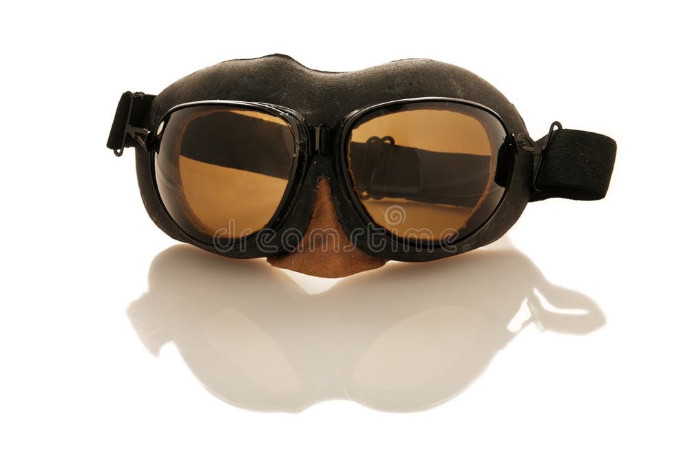 Pilot s goggles stock image. Image of brown, aviator - 20169273