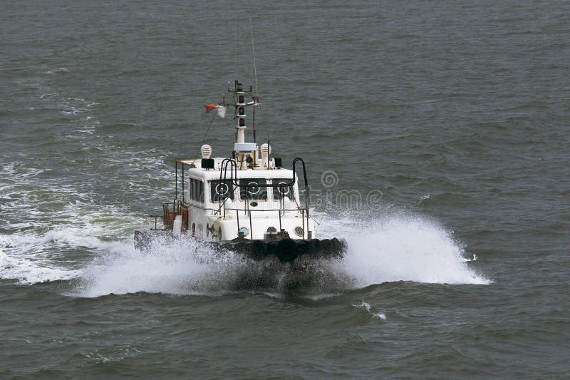 Pilot is Sailing on a Speed Boat Stock Photo - Image of ship, color ...