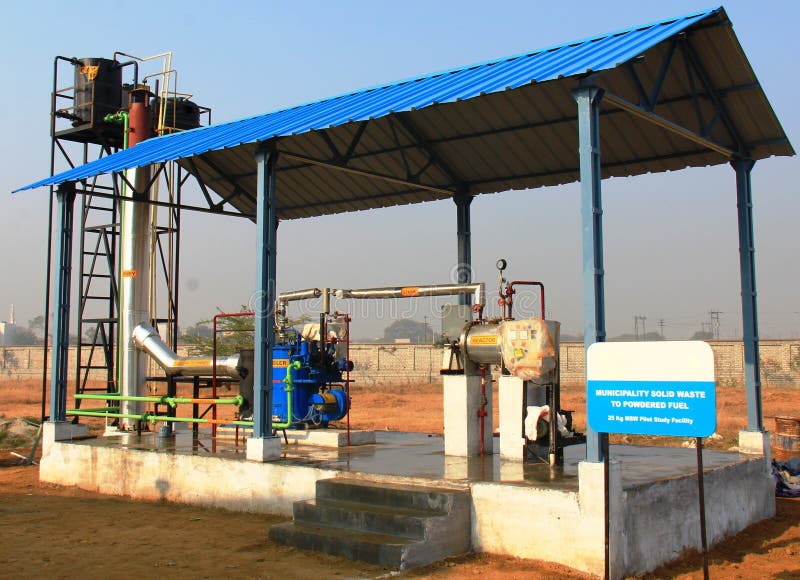 Pilot Scale Plant or Test Rig of Waste To Fuel Stock Photo - Image of ...