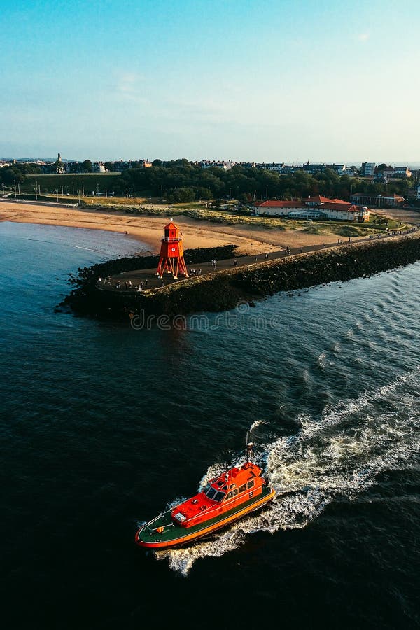 Pilot ship for navigation stock image. Image of guide - 185310195