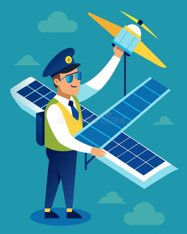 Solarpowered Plane Stock Illustrations – 17 Solarpowered Plane Stock ...