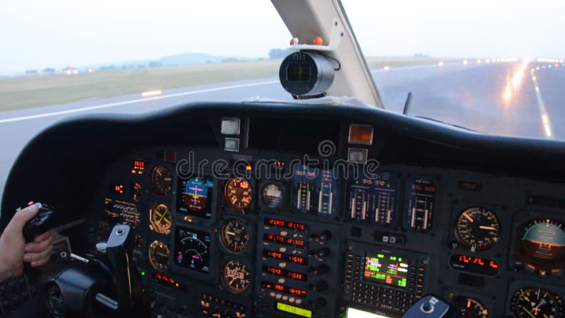 Pilot taking off stock footage. Video of airborne, captain - 75190022