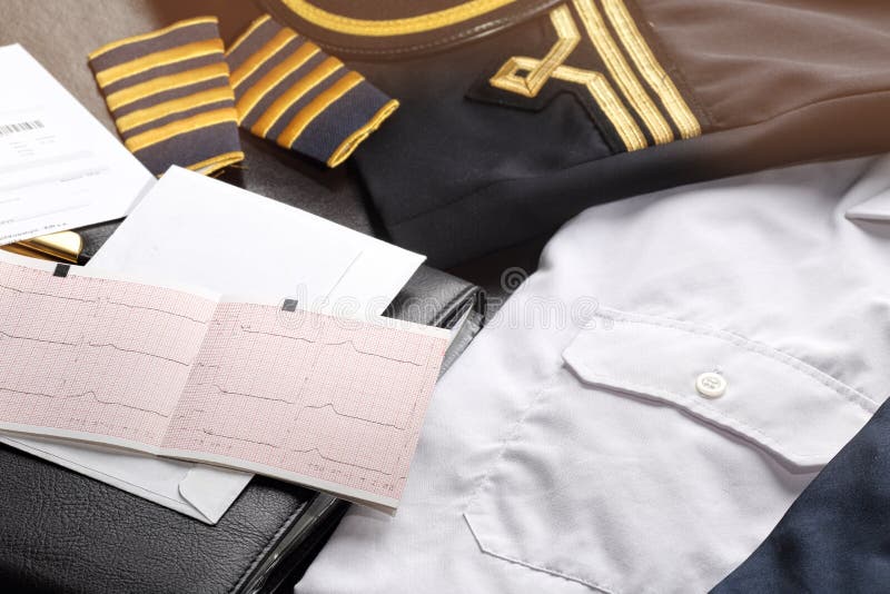 The pilot taking pills stock photo. Image of epaulets - 154679058