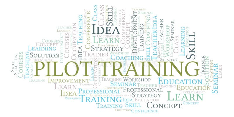 Pilot Training word cloud. stock illustration. Illustration of ...