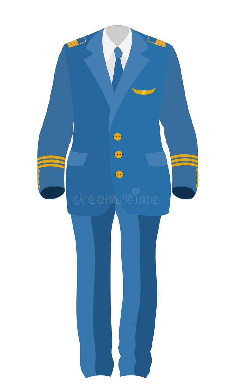 Pilot Uniform Vector Stock Illustrations – 7,806 Pilot Uniform Vector ...