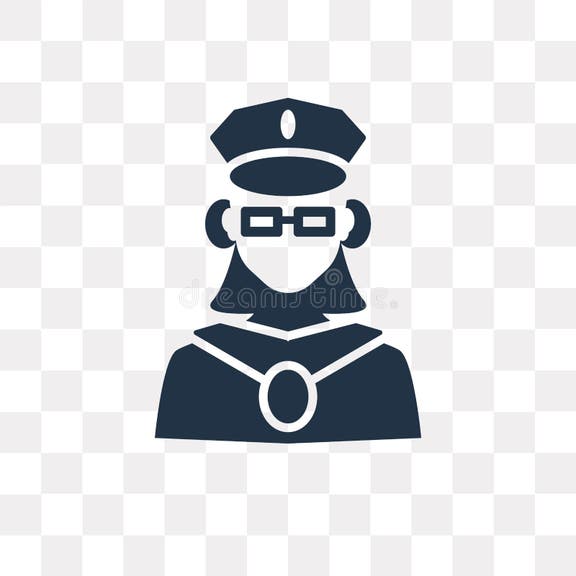 Pilot Vector Icon Isolated on Transparent Background, Pilot Tra Stock ...