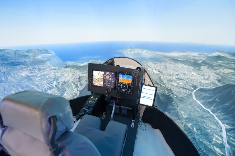 Helicopter Flight Simulator Stock Image - Image of cockpit, industry ...
