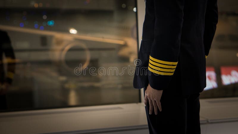 Pilot stock image. Image of cockpit, boarding, uniform - 81207749
