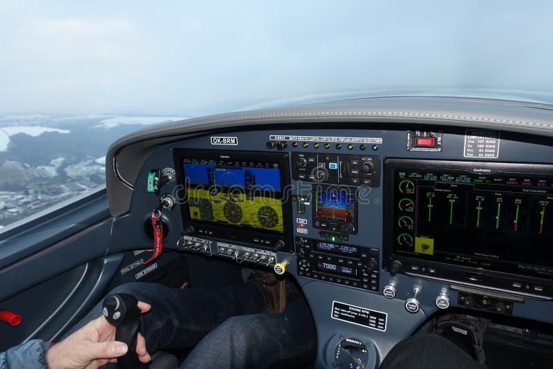 Pilot at work stock image. Image of aviation, cloud - 214629293