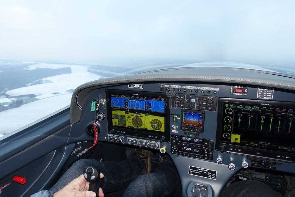 Pilot at work stock image. Image of panel, work, pilot - 214629303