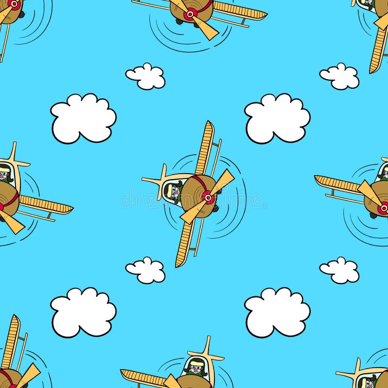 PilotPattern stock vector. Illustration of flyer, cover - 53426992