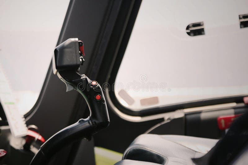 The Pilots Control Panel Inside a Passenger Airplane, Control Panel of ...