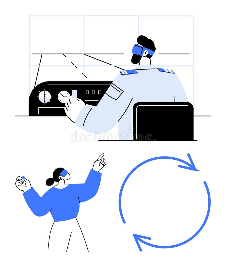 Cockpit Virtual Reality Stock Illustrations – 1,620 Cockpit Virtual ...