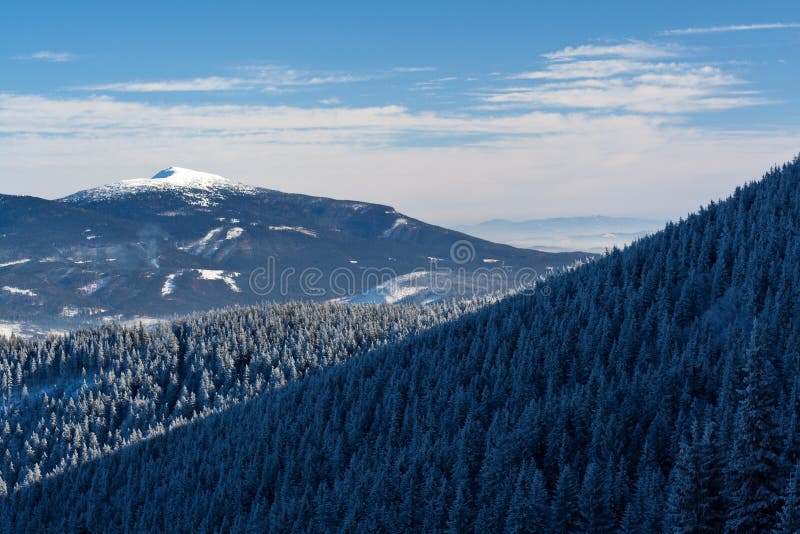 Pilsko, Poland stock image. Image of snow, landscape - 13191547