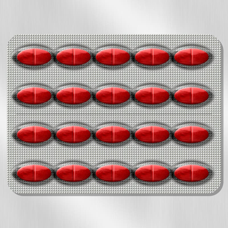 Pilules rouges illustration stock. Illustration du détail - 49030432