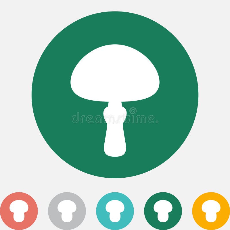 Pilz-Ikone Oder Logo Isolated Vektor Abbildung - Illustration von pilz ...