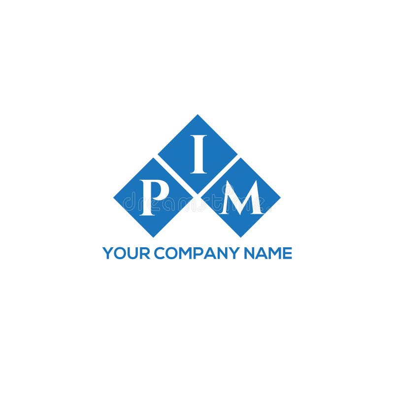 PIM Letter Logo Design on WHITE Background. PIM Creative Initials ...