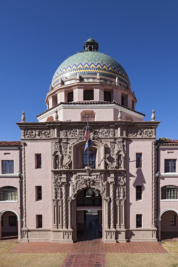 Pima County Courthouse in Tucson Stock Image - Image of city, states ...