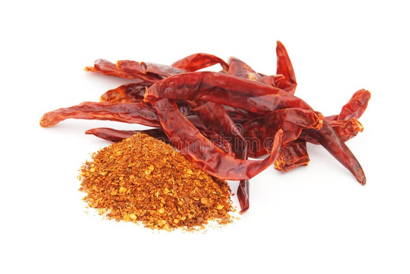 Poivre De Cayenne Et Piment Sec Image stock - Image du ground, normal ...