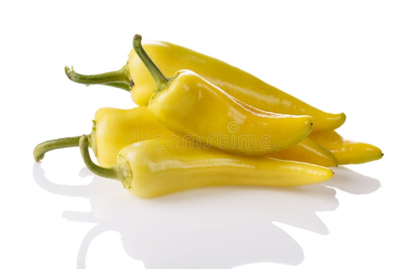 Pimenta Doce Longa Isolada No Branco Imagem de Stock - Imagem de ...