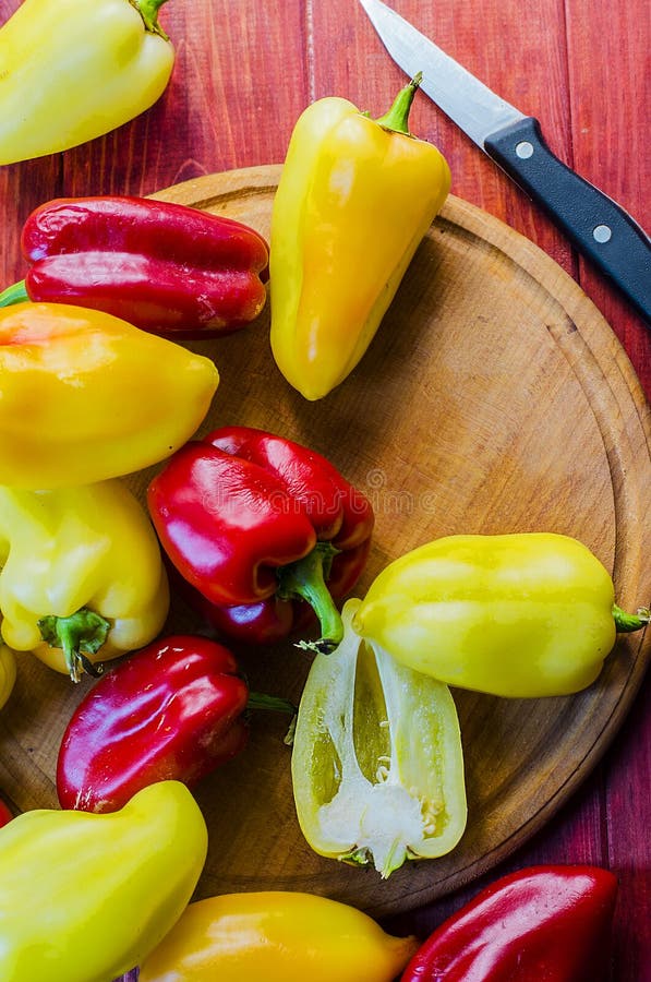 Pimento Doce Fresco, Variado Foto de Stock - Imagem de dieta, alimento ...