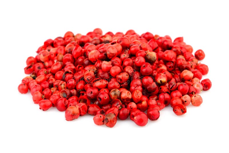 Pimienta del rosa aislada imagen de archivo. Imagen de seco - 139849285