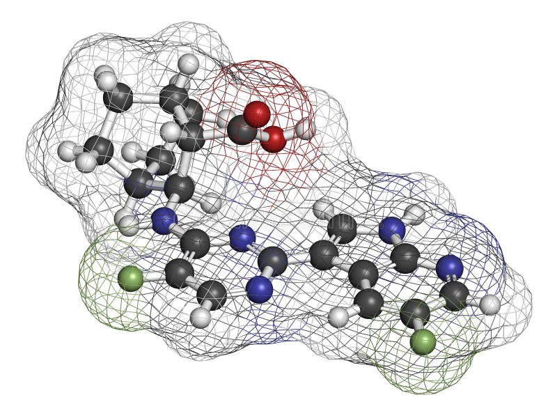 Pimodivir Influenza Drug Molecule. Skeletal Formula. Stock Vector ...