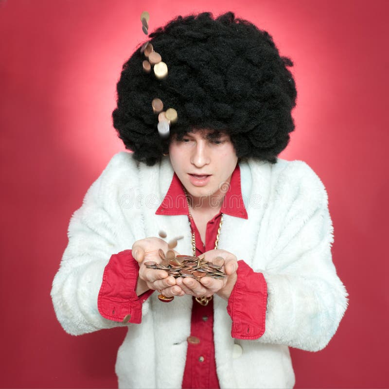 Pimp stock image. Image of black, making, chain, hair - 13279433