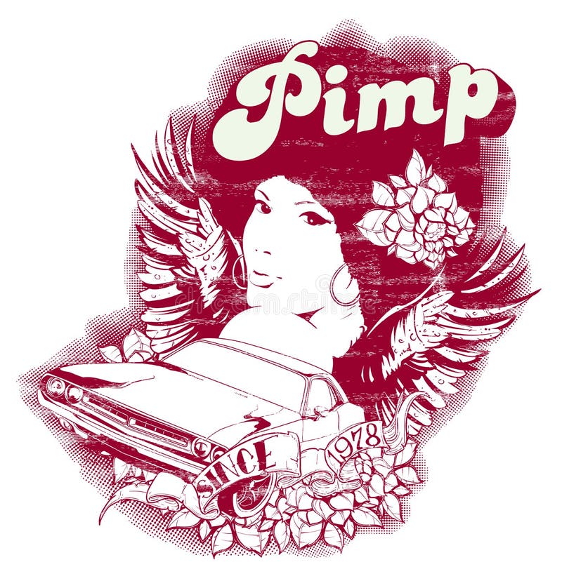 Bling pimp stock illustration. Illustration of gangstar - 582419