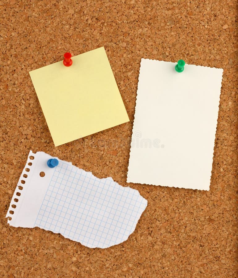 Pin board stock image. Image of isolated, ideas, cork - 6717015